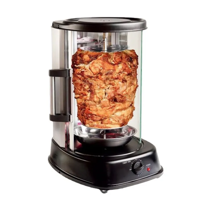 360° Automatic Revolving Vertical Grill Smokeless Barbecue BBQ Kebab ...