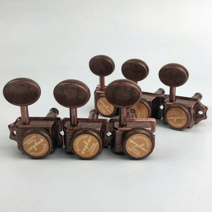 Guyker Vintage Guitar Lock String Tuners (6R) – Locking Tuning Key Pegs ...
