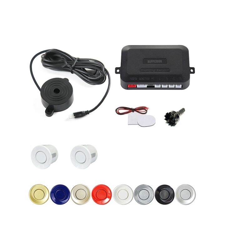 Car Parking Sensor Kit Buzzer 2 Sensors 22mm Reverse Sound Indicator ...