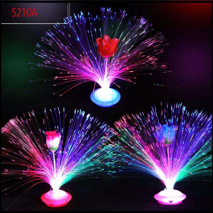 5210A กระพริบ วันหยุด ของขวัญปาร์ตี้ ตกแต่งบ้าน หลากสี ไฟ LED ไฟเบอร์ออปติก โคมไฟกลางคืน ตกแต่ง ...