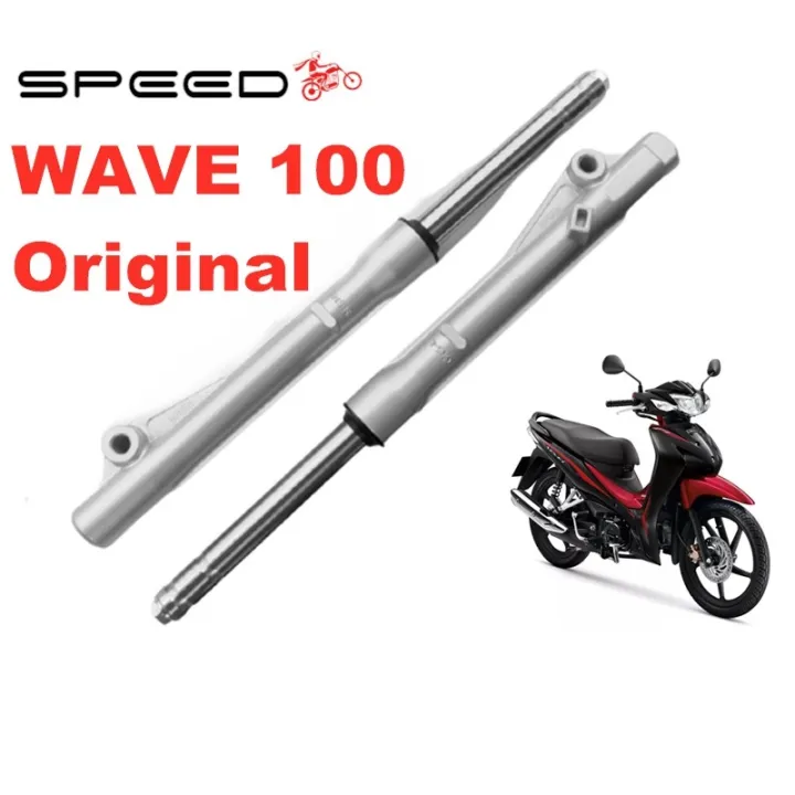 SpeedMOTO Front shock For WAVE 100 drum brake SILVER Original Made in ...