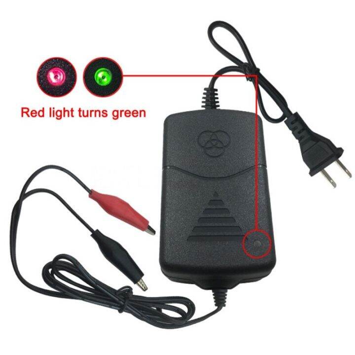 Alligator 1A Clip 12V Double Line Charger 14.4 Volt Lead Acid Battery ...