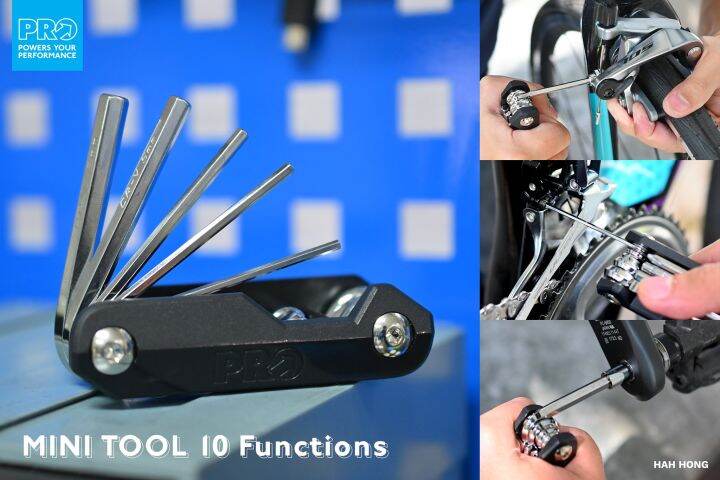 ชุดเครื่องมือพกพาสำหรับจักรยาน Pro Minitool 10 Functions | Lazada.co.th