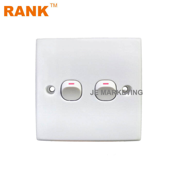 Rank 2 Gang 1 Way Switch Socket A32 1 Lazada