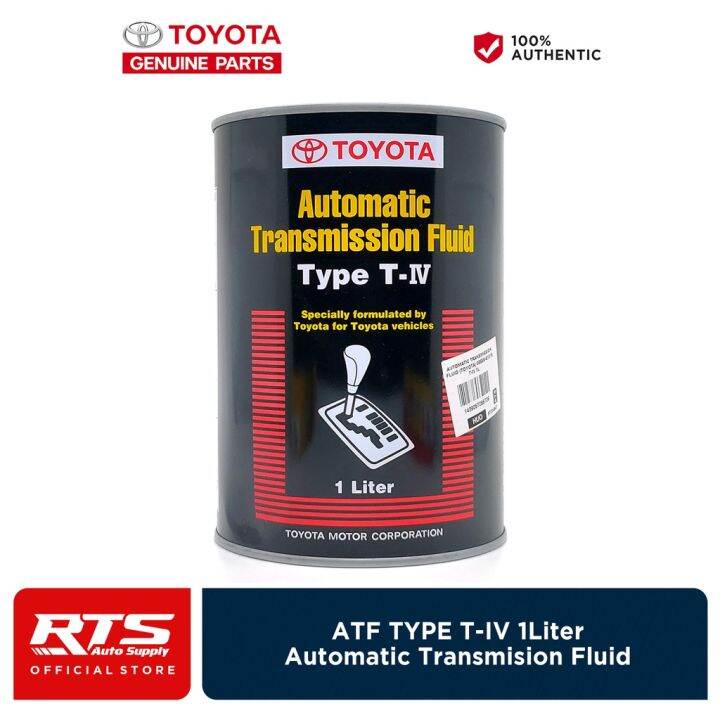 Toyota Genuine ATF Type T-IV Automatic Transmission Fluid 1 Liter ...