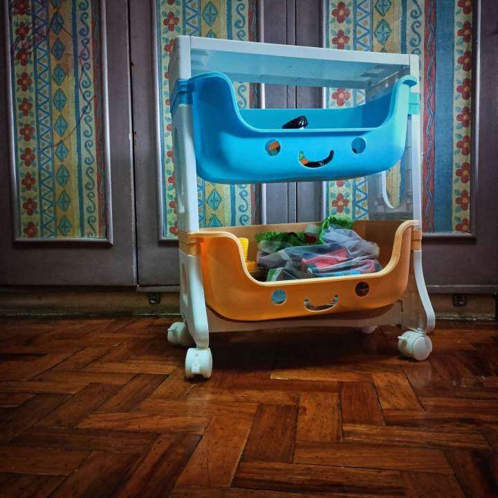 2 Layer Multi-purpose Storage Rack Trolley | Lazada PH