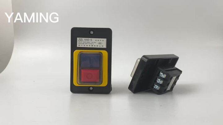KAO-5 KA0 Push Button Switch Bench Drill On Off Self-locking Reset 10A ...