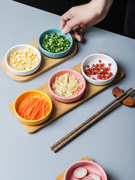 Nordic Ceramic Condiment Saucer Set Restaurant Soy Sauce Vinegar Dish ...