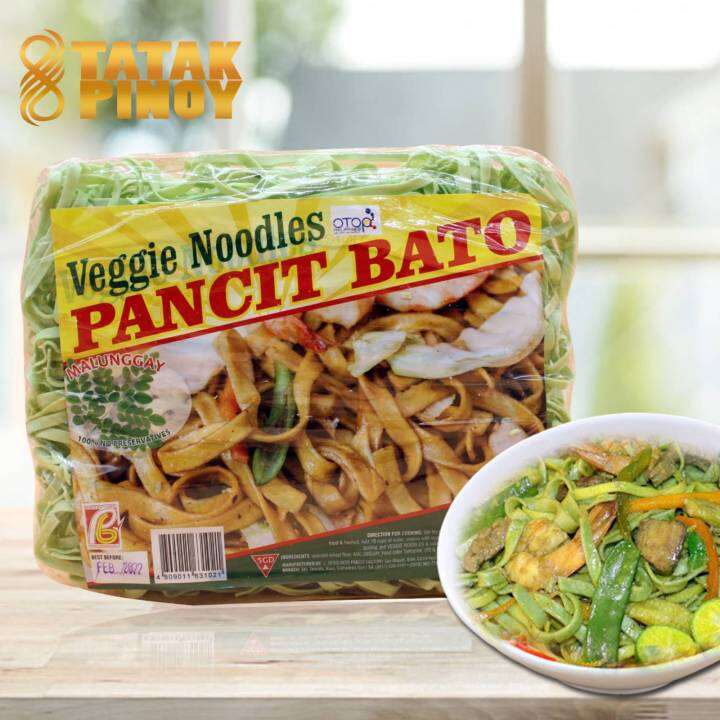 TATAK PINOY Healthy Delicious Malunggay Veggie Noodles Pansit Bato 500g ...