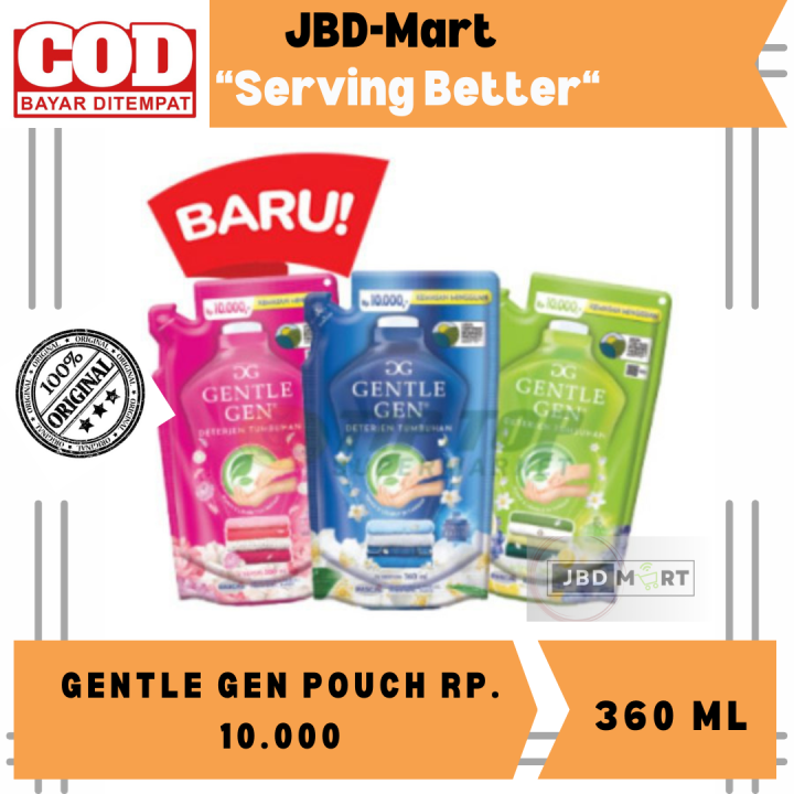 Gentle Gen Pouch Deterjen Tumbuhan 360ml (All Varian) + Free Kardus ...