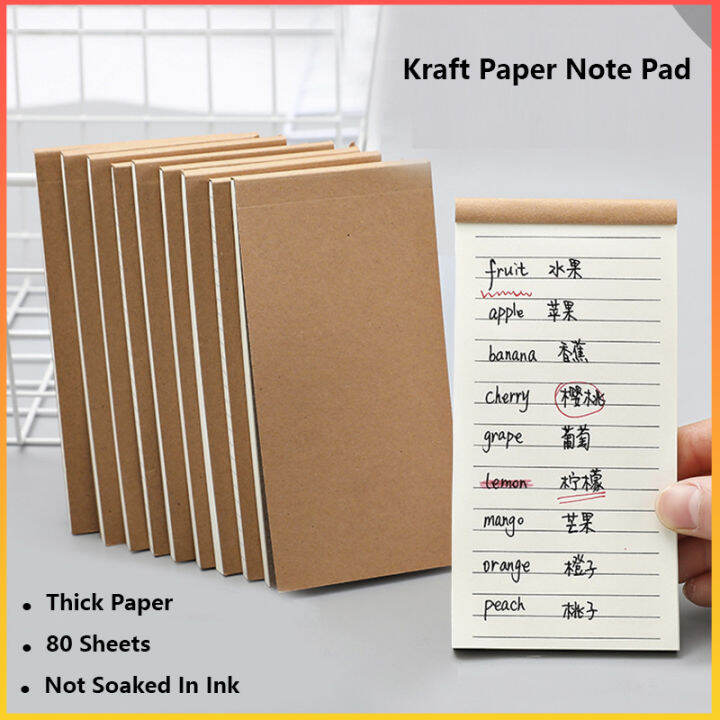 Tearable kraft Paper Cover Note Pad Portable Memo Notepad TODO Word ...