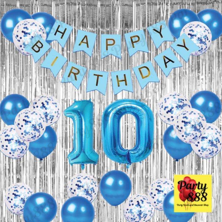 Blue And Silver Happy Birthday Banner at Odessa Francis blog