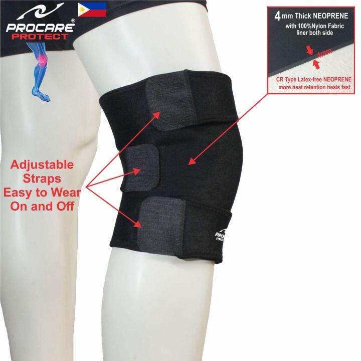 PROCARE PROTECT #6007 Knee Support Brace 9inch Adjustable Close Patella ...