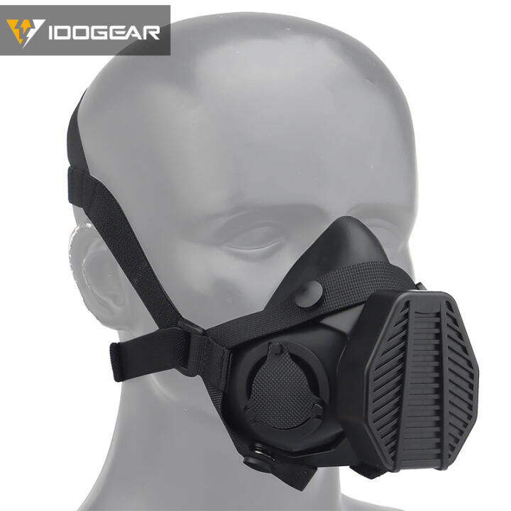 IDOGEAR Tactical Respirator Half Face Cover Military Combat Cosplay ...