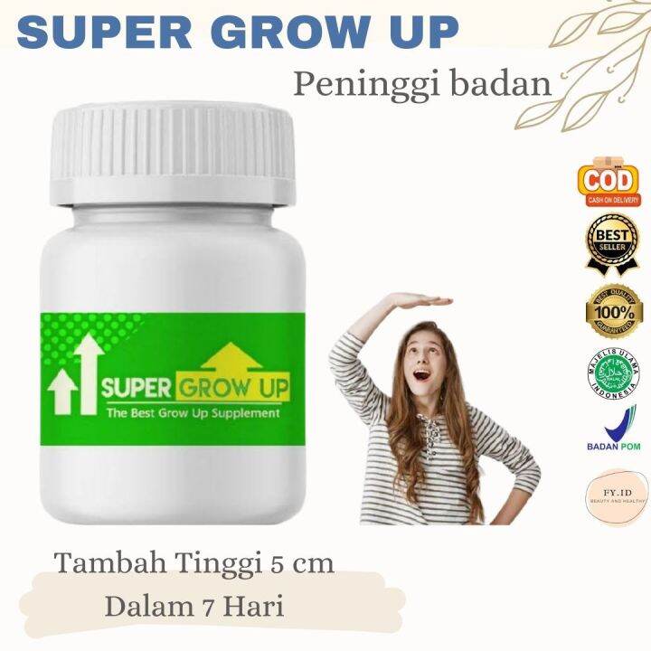 Super grow up Paket 10 Hari Peninggi badan isi 10 Sachet Calsium + 60 ...
