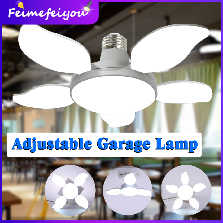 Folding Light Bulb Household Super Bright Energy Saving Foldable Garage ...