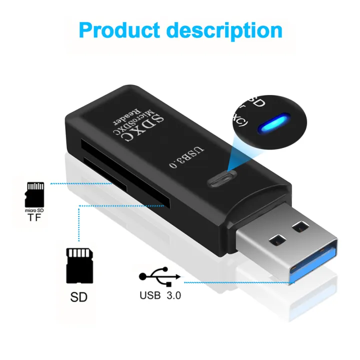 USB 3.0 SD/Micr SD TF OTG Memory Card Reader for Notebook USB 3.0 ...