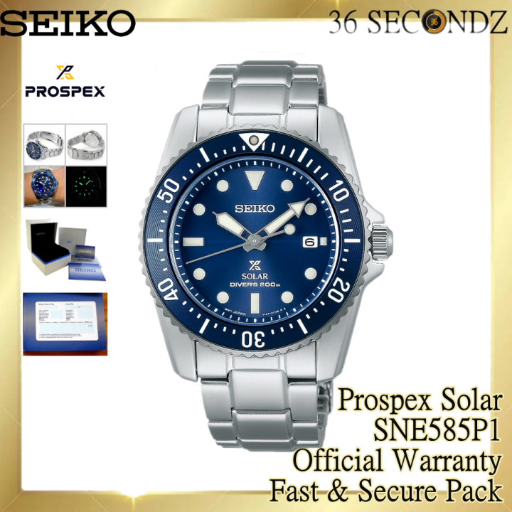 SNE585P1 - New Blue Seiko Prospex Men's diver's 200m Watch Solar ...