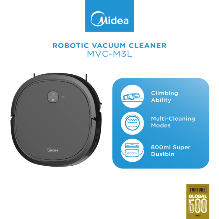 Midea MVC-M3L Robotic Vacuum Cleaner With Multiple Cleaning Modes | Lazada