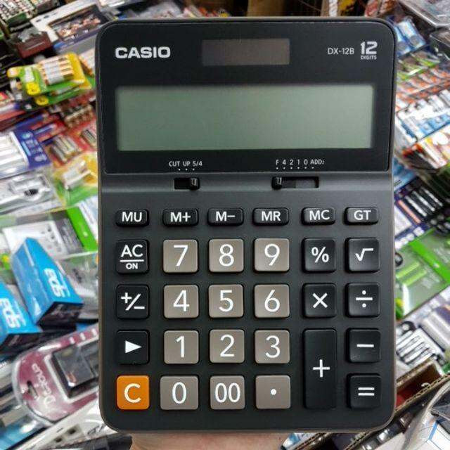 Casio DX-12B สีดำ เครื่องคิดเลขตั้งโต๊ะ 12หลัก ของใหม่ ของแท้ บริการ ...