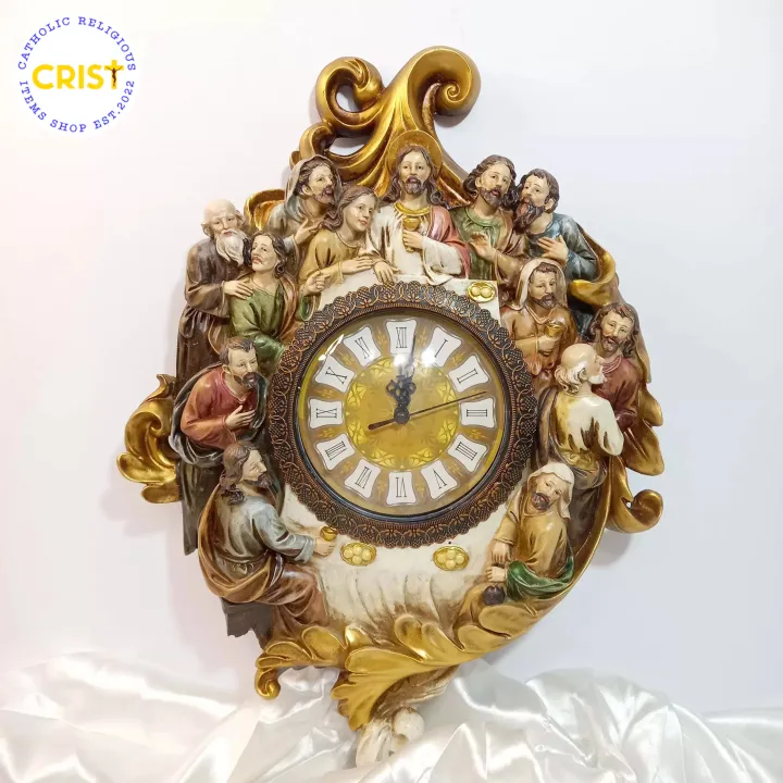 Last Supper Luxury wall clock 45*30cm Catholic Religious Items Shop ...