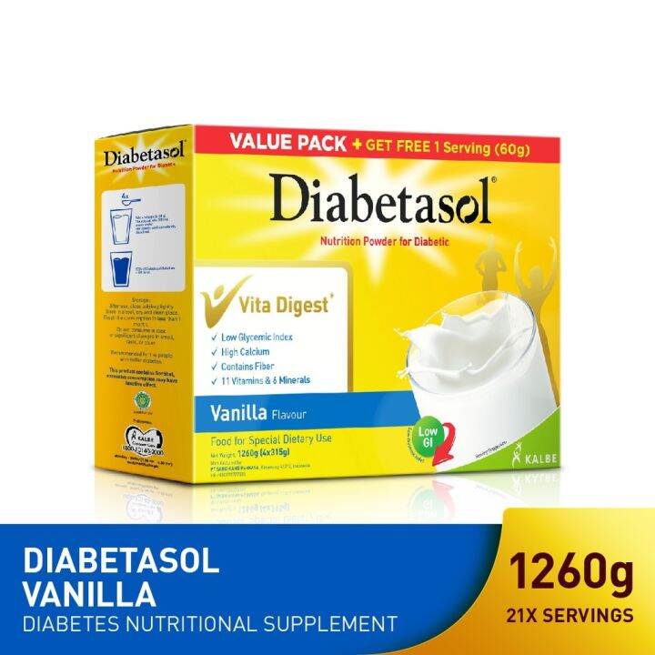 Diabetasol Vanilla 1260g | Lazada PH