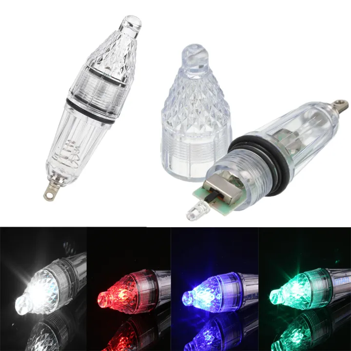 Ranpo 12cm LED Fishing Lure Light Waterproof Fast Fish Attractor Deep Underwater 0-300M Squid ...