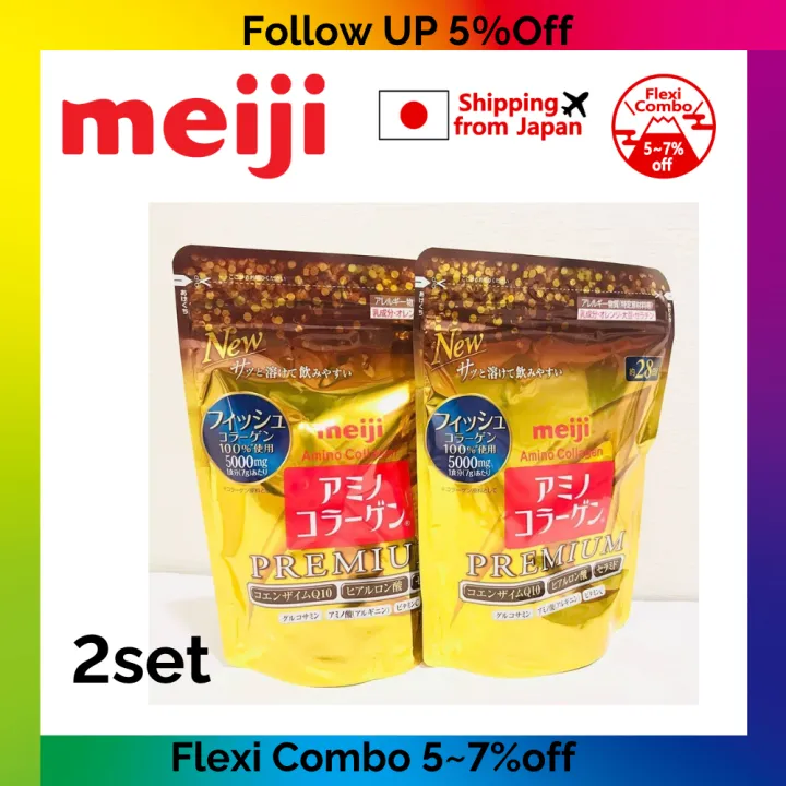 (Genuine products from Japan)Meiji Amino Collagen Premium Refill 196g [Set of 2] | Lazada PH