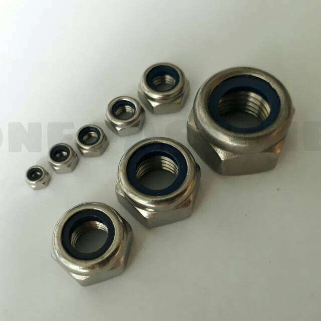 mur nilon m5 SS 304 lock nut mur nylon | Lazada Indonesia