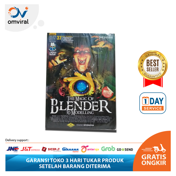 Buku Blender The Magic of Blender 3D Modelling 37 Total Tutorial + DVD ...