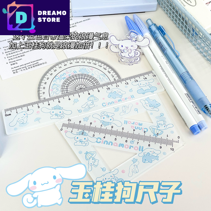 Dreamo Sanrio Cinnamoroll Ruler 4Pcs/Set Kawaii Pochacco Acrylic Ruler ...