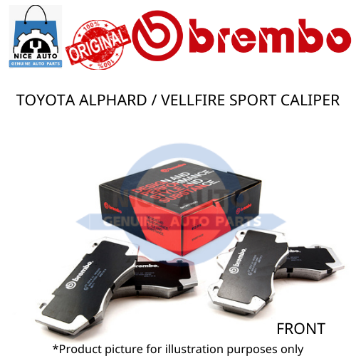 TOYOTA ALPHARD / VELLFIRE SPORT CALIPER (FRONT) DISC BRAKE PAD (1SET ...