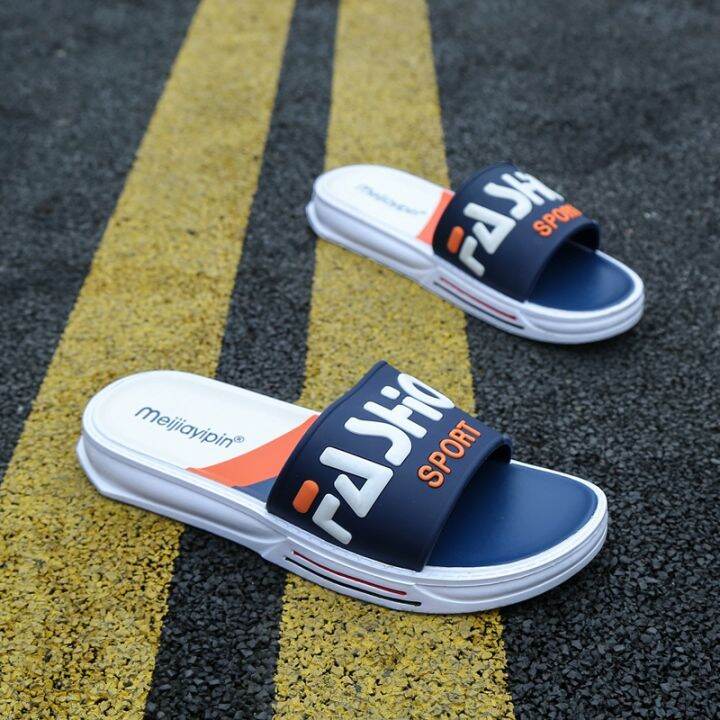 hhhj รองเท้าแตะชายหญิง47 48ฤดูร้อนใส่ไปข้างนอกกันลื่นระงับกลิ่นรองเท้า ...