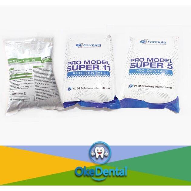 Gips Stone Biru Formula Pro Model Super Type II (bahan cetak gigi ...