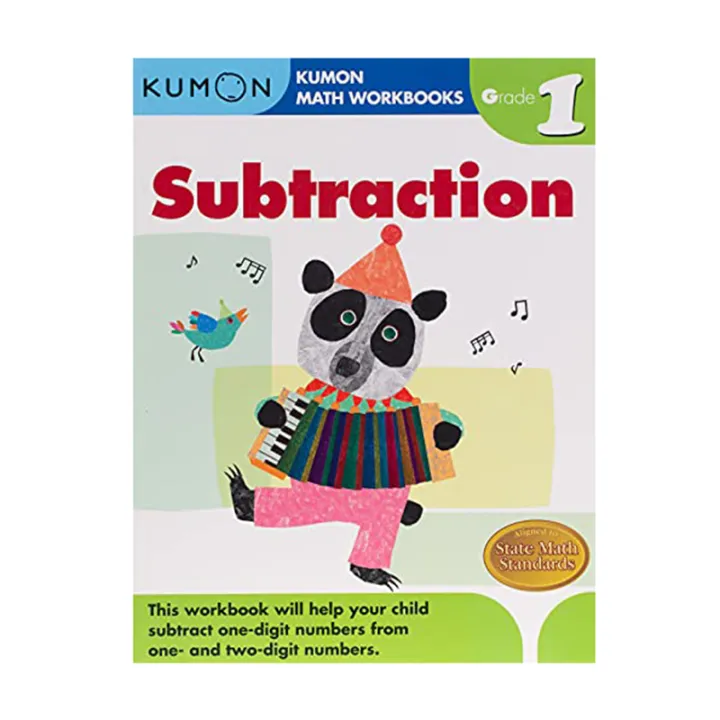 Kumon Calculation Math Subtraction Grade 1สมุดงานลบทางคณิตศาสตร์สำหรับ ...