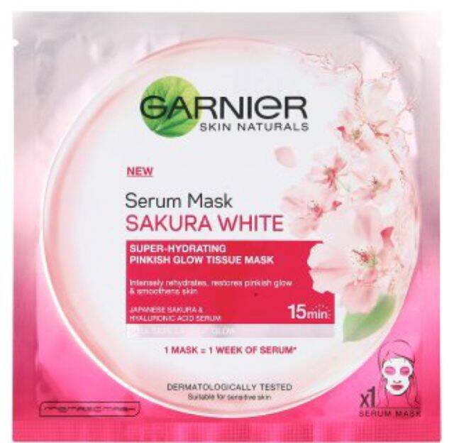 GARNIER SHEET MASK/ SHEET MASK GARNIER SAKURA/ GARNIER SERUM MASK ...