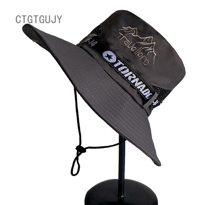 CTGT Men Wide Brim Bucket Camo Sun Hats Fishing Hiking Bush Jungle ...