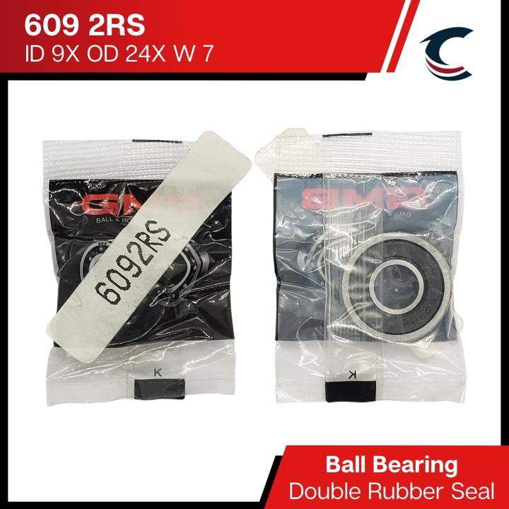 GMB BALL BEARING 609 2RS (ID 9x OD 24x W 7) | Lazada PH