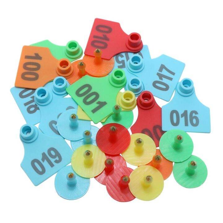 100Pc Copper Head Laser Number Ear Tag Label Pig Sheep Ear Sign Ear ...