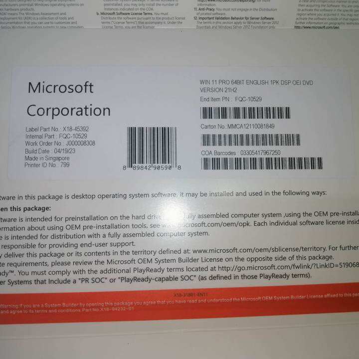 Windows 11 PRO OEM / DVD INSTALLER | Lazada PH