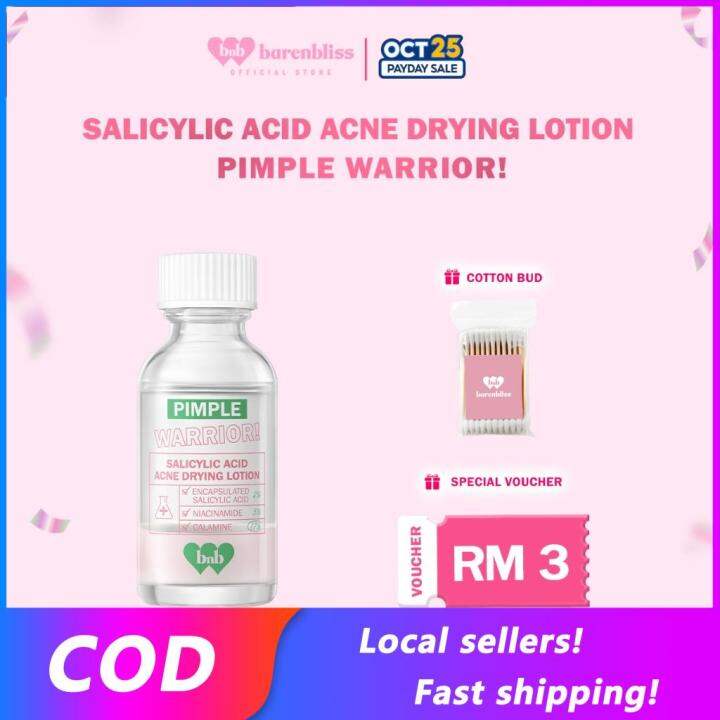 HOT SALES 】 BNB barenbliss Pimple Warrior Salicylic Acid Acne Drying ...