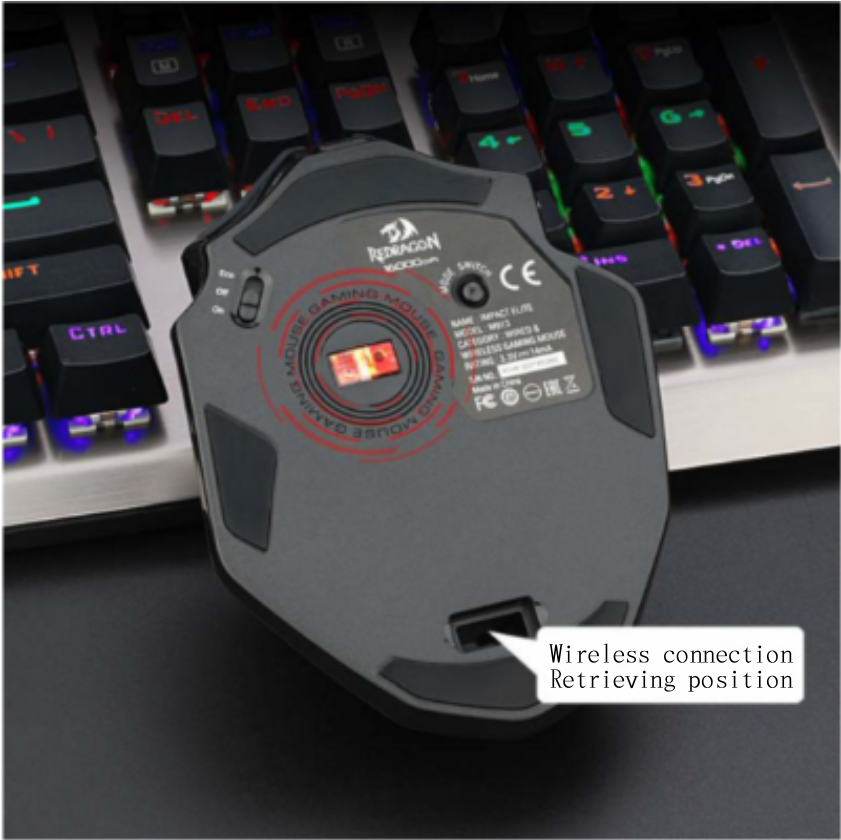 เมาส์เกมไร้สายสายเคเบิลสองโหมด Redragon M913 | Lazada.co.th