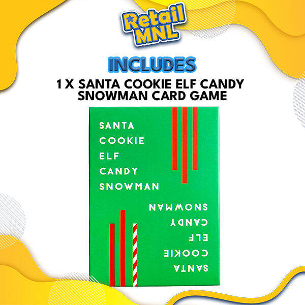 Retailmnl Santa Cookie Elf Candy Snowman Card Game Board Games | Lazada PH