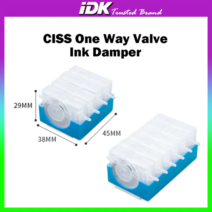 4/6 Color CISS Ink Control Valves CISS One Way Valve Ink Damper For ...