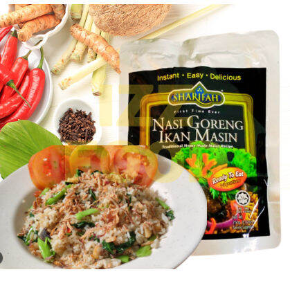 Halal Sharifah Food Nasi Goreng Ikan Masin Ready To Eat | Lazada