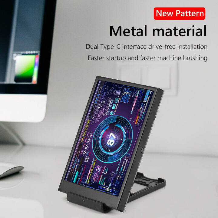 3.5inch Second Monitor Drive Free IPS Display Monitor Dual Type-C ...