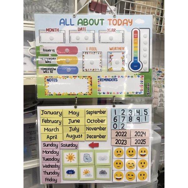 My Daily Calendar | Velcro Activity Set | All about Today | Lazada PH