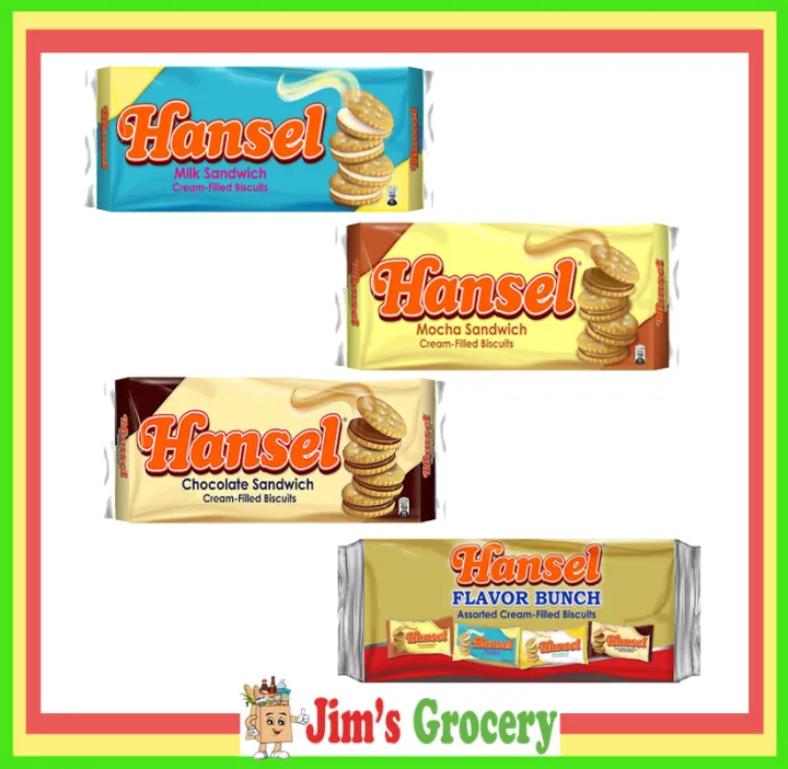 JIMS HANSEL CREAM-FILLED BISCUIT (10 PCS PER 1PACK) | Lazada PH