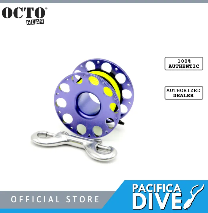 OCTO GEAR, Finger Spool (Aluminum) Stainless Double Bolt Snap, Purple ...