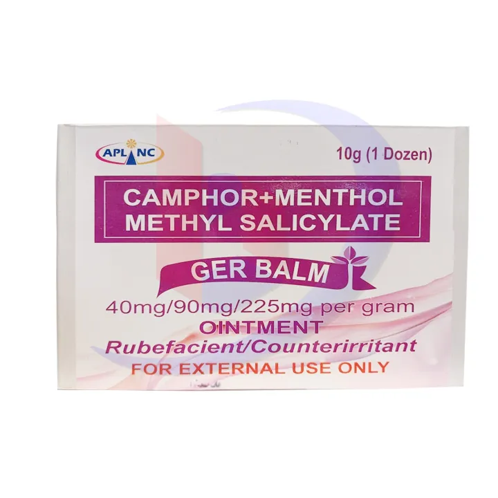Camphor + Menthol Methyl Salicyclate (Ger Balm) 40mg/90mg/225mg per ...
